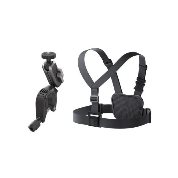 【発売日：2023年10月24日】■ハンドルバーマウントとチェストストラップが付属しています。■ハンドルバーマウントは、カメラに直接接続する必要があります。他のエクステンションや自撮り棒等との併用はできません。■GO 3は、アクションマウン...