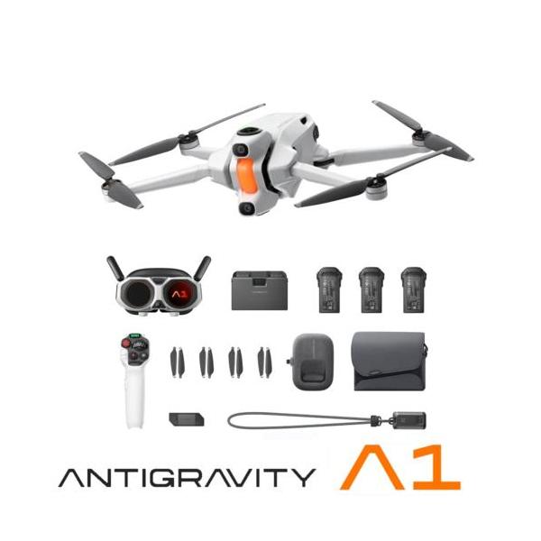 【発売日：2025年12月18日】■内容物：A1 ドローン、Vision ゴーグル、Grip モーションコントローラー、高容量バッテリー3 個、予備プロペラ(4 組)、収納ケース、A1 充電ハブ、スリングバッグ、クイックリーダー■ドローンに...
