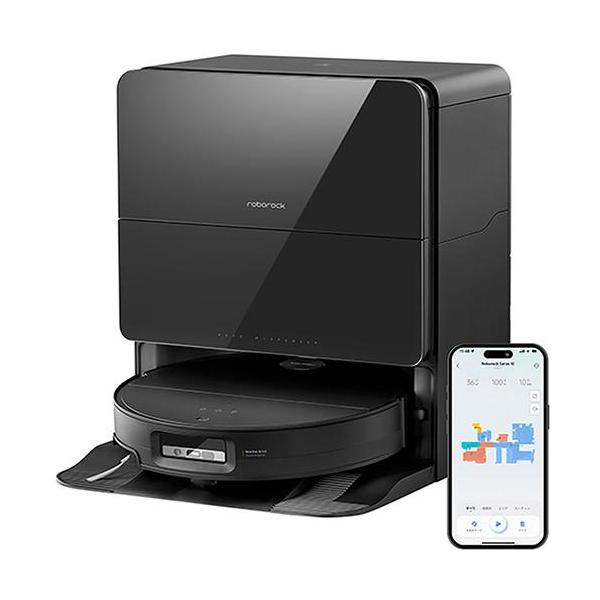 【発売日：2025年06月06日】■Roborock史上最も薄い7.98cmのボディ家具下の低いスペースにも進入できる超薄型デザイン。上部のLDSレーザーセンサーは自動で格納・上昇するため、ぶつかるなくことなくスムーズに通過。掃除可能な範囲...