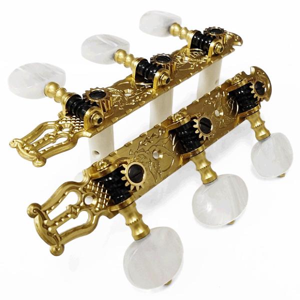 【信頼のゴトーペグ】安定したチューニングと耐久性で、日本はもとより世界のギターブランドで採用される信頼のブランドです。「35G3600C」はGOTOHが製造するリラ・スタイル糸巻の最上位モデルです。ロックソリット機能搭載で弦を巻きつけるシャ...