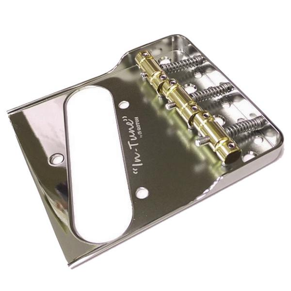 信頼のゴトーパーツ！テレキャスター用ブリッジBS-TC1S。In-Tuneを採用した3Wayブラスサドルです。ピッチ：10.8ｍｍ 。【ご注意】お取付けのギターメーカーや機種により、取付け加工を必要とする場合がございます。サイズ表をご確認い...