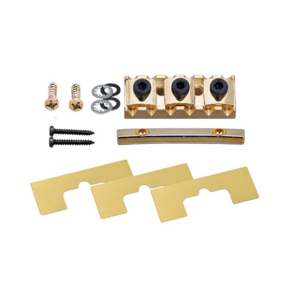 信頼のゴトーパーツ！Gotoh ゴトー製ロックナット（上締め）です。 上からビスで止めるトップマウントタイプのロックナットです。テンションバー、六角レンチ、止めビスが付属します。・43ｍｍ幅　・radius 400mm■【ご注意】※メーカー...