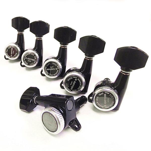 【信頼のゴトーペグ】安定したチューニングと耐久性で、日本はもとより世界のギターブランドで採用される信頼のブランドです。■ストラトやテレキャスに使用されるシャーラータイプのギターペグで、片側6個セットです。こちらは、リバースヘッドモデルや左利...