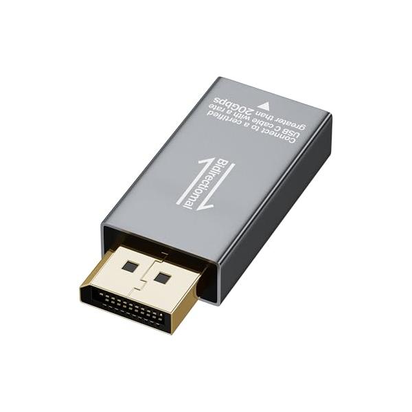 【Type-C to DP 2.1ケーブル＆双方向伝送】これはType-C to DP 2.1ケーブルで、双方向伝送が可能です。スマホやタブレット、パソコンなどからDPモニターへの送信を実現し、DPインターフェースホストやDPインターフェー...