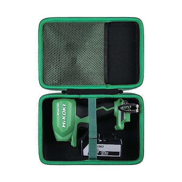 ・ブラック  ・【完璧にフィット】Aenllosi 収納ケースは、ハイコーキ エアダスター ra18da/ra12daのために特別に設計されており、元の機械が金型を開き、ハイコーキ エアダスターとra18da/ra12da バッテリーをまと...