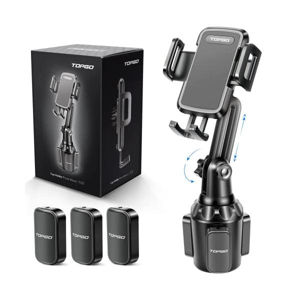 ・ブラック 11 inch TP-TD-03・・Color:ブラック・【2023年進化型・機械式伸縮アーム・最適な角度】このドリンクホルダー用スマホホルダーは、運転中のスマホ操作をより便利で安全にするために設計されています。機械式伸縮アーム...