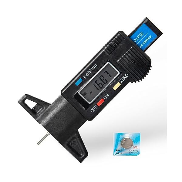 ・  ST-DT01-010・・MaterialType:アクリロニトリルブタジエンスチレン (ABS)・[デジタル表示]デジタル表示で、老眼でも読みやすいです。大文字でトレッドの深さ、ブレーキシュー、パッドの摩耗に適しています。・[高精度...