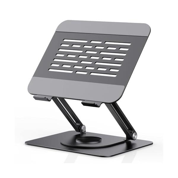 アニメ、人間工学ブラック/-/ZK-360・Color:ブラック・【360度回転&amp;180°角度調整2ヶ所】ZEEKK パソコンスタンドはお使いの使用状況に応じて、ツール不要で天板をくるっと自由に360度回転できます。180°調整が2...