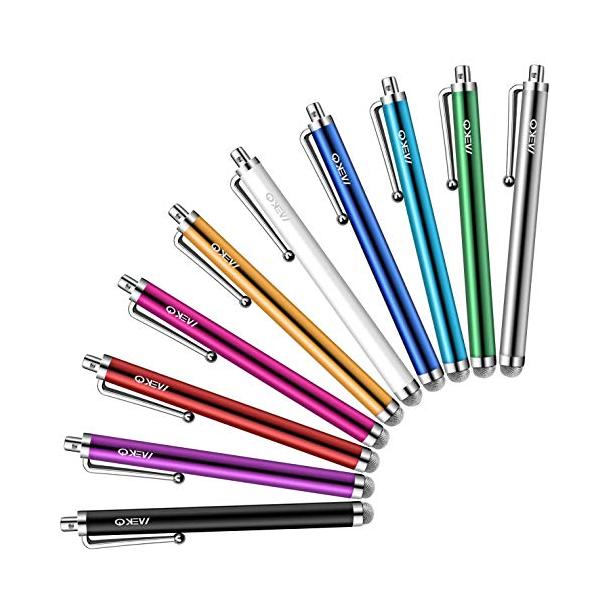 ・導電繊維ペン先  MK-FS-10P-JP・・Color:導電繊維ペン先・?【ウィルス接触減少対策】ATM、エレベーター、公共施設タッチパネルなどに使える。使用後、アルコール消毒用紙を拭いてください。・?【指紋防止＆傷防止】 ペン先が柔ら...