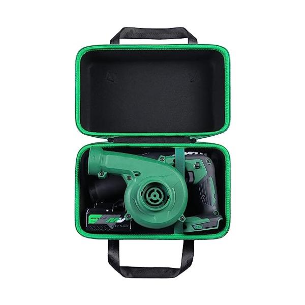 ハンドヘルド・Black  AASN021364・【完璧にフィット】Aenllosi 収納ケースは、ハイコーキ ブロワー rb18dcのために特別に設計されており、元の機械が金型を開き、hikoki ブロワーとrb18dc バッテリーをまと...