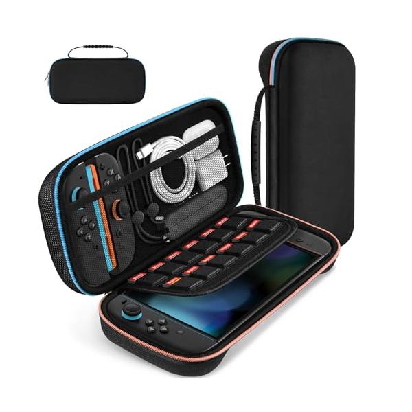 Travel Case01-ブラック/Switch 2/Switch 2-Black Case・Color:01-ブラックSize:Switch 2・パッケージ個数:1・【Switch2 専用設計の収納ケース】 Switch 2 2025 ...