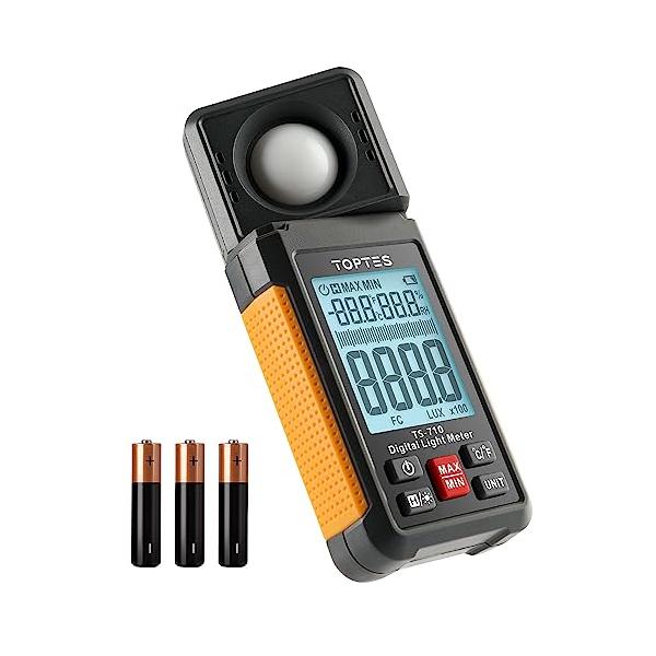 ・  TS-710・【180°回転探頭と5.5cm大画面液晶】TopTes TS-710携帯型の光度計は180度回転可能なセンサーを備え、複数の角度から精密な光の測定が可能です。バックライト付きの5.5cm LCD画面で、低光状態でも簡単に...
