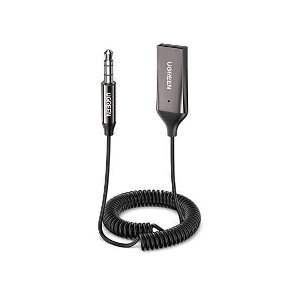 モダン・ 16.2 x 7.2 x 2 cm ・【5.3アップグレード&amp;無線化】：Bluetooth5.3テクノロジーで、既存のオーディオをbluetooth経由でワイヤレス化に変換できるブルートゥースレシーバーです。Bluetoo...