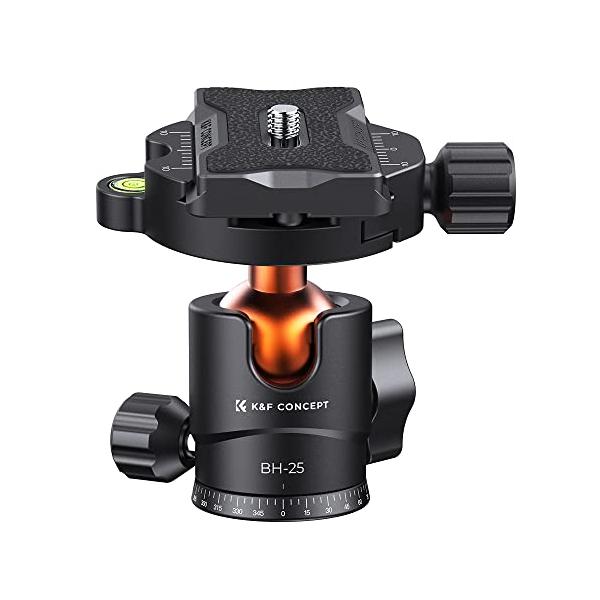 ・ベッド 耐荷重8kg/25mm ・・Size:耐荷重8kg/25mm・小型＆軽量：2021年最新型自由雲台が登場られます。高さはわずか80mmぐらいコンパクトサイズ、重さは205gぐらいとても軽いです。出かけの撮影時に、持ち運びに便利です...