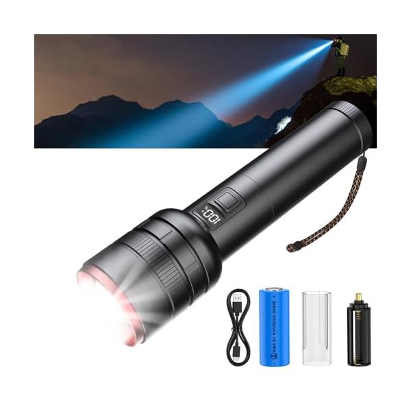 電池用ケース付きブラック/標準/M35・Style:電池用ケース付き・【備あれば憂いなし・多機能LED懐中電灯・超高輝度30000ルーメン】 M35 新型 多機能 LED 懐中電灯は日常夜行・散歩・キャンプ・登山・夜釣り様々な使用シーンに適...