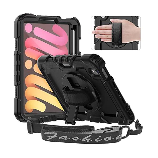 ブラック/iPad 8.3 インチ/iPad Mini7/ Mini6 ケース (2024/2021)・Color:ブラック・「対応機種」：iPad Mini 第7/6世代 8.3インチ専用のデザインです。対応モデル：A2993/ A299...