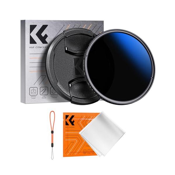 -/67mm/-・Size:67mm・パッケージ個数:1・??【NANO-K 可変NDフィルター】K＆F Concept ND2-ND400の可変NDフィルターはND2からND400までの9段階の光量が調整可能で、減光フィルターの濃度はさま...