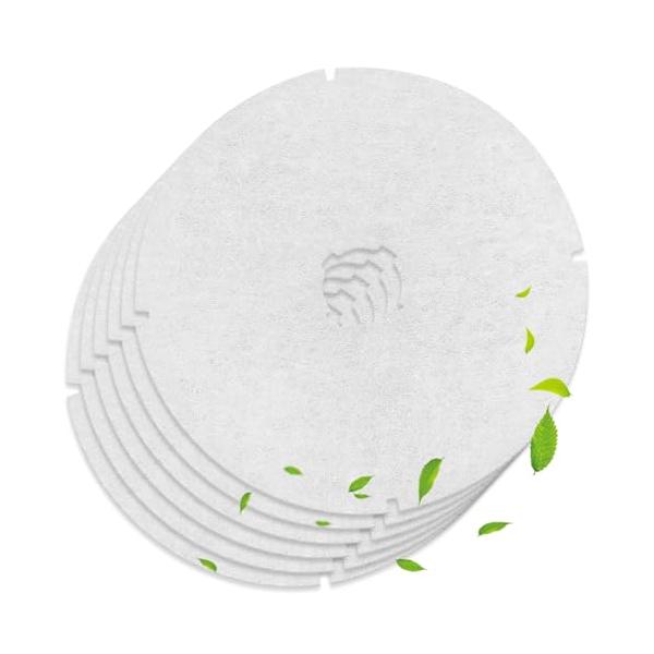 ・白い 直径 138mm 穴径 24mm 厚み 10mm ・【商品仕様】換気口フィルター　丸型　キョーワナスタ (NASTA) KS-8640PR / KS-FKS8640 / KS-FK8640 用　互換品　非純正　6枚入．　サイズ：直径...