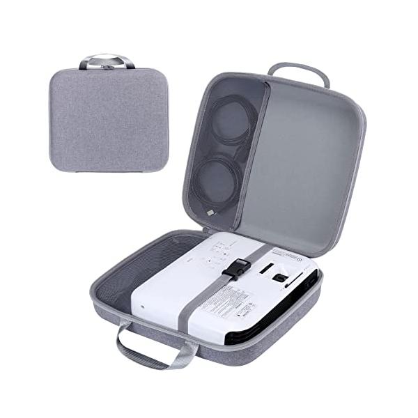 ・グレー  ・特別な保護トラベル収納ボックス-Aenllosi Epson （エプソン）プロジェクター EB-W06/E01/X06/W05/S04/S31/S03/S41/W41/X41/X05/S05/W05/U42 EH-TW750/...