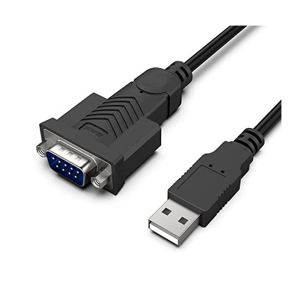 ナット付き・ 1.8M 000302black・仕組み: BENFEI USB - RS232 DB9 オス シリアル アダプタは、DB9 搭載シリアル モデム、ISDN ターミナル アダプタ、デジタル カメラ、ラベル ライタ、パーム PC...