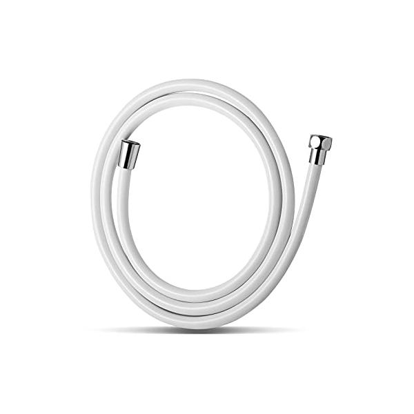 ホワイト・単品・ホワイト 1.6m ・・Style:ホワイト・単品Size:1.6m・[耐久性抜群] シャワーホースの接続部はA級鍛造黄銅で精密加工されており、頑丈で耐久性に優れている。ネジサイズが国際標準G1/2（日本PJ1/2相当）で、...