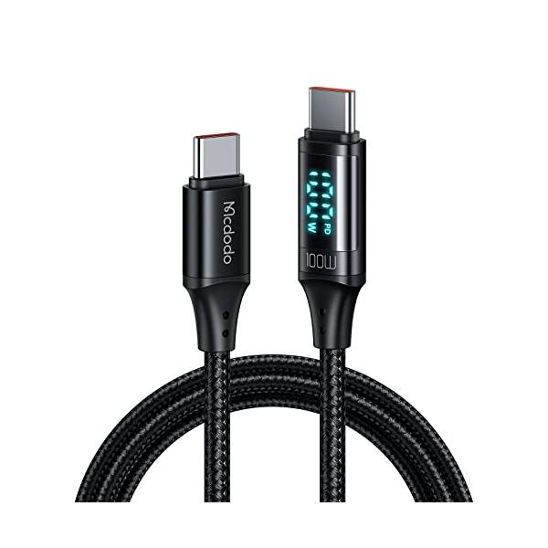 ・ブラック 1.2m ・・Size:1.2mColor:ブラック・【USB-C to USB-C高速充電ケーブル】：ケーブル両端にUSB-C端子を搭載し、USB Power Delivery(PD)により、最大100W出力対応の出力スクリー...
