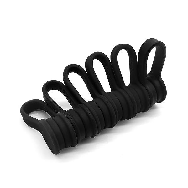 ケーブルクリップ・ブラック 6本入り ・・Color:ブラックSize:6本入り・【磁石設計】新型の磁石設計で、磁石が外れないです。パソコンの配線、スマホのケーブル、イヤホンケーブル、USBなどのケーブルを絡まないでおしゃれに、すっきりと整...