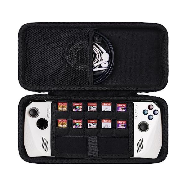 ・ブラック  AASN021363・・Color:ブラック・【完璧にフィット】Aenllosi 収納ケースは、rog ally RC71L-Z1E512のために特別に設計されており、元の機械が金型を開き、asus rog allyと充電ケー...