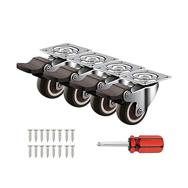 32mm ブラック・ブラウン 1.25inchs LZ-2・・NumberOfItems:4Style:32mm ブラック・スモール＆ストロング：直径：1.25インチ（32ｍｍ）;これらの強力な小さなホイールは、家具の移動、ドレッサー、冷蔵...