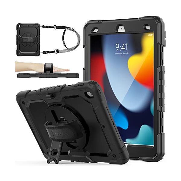 ブラック/iPad 10.2インチ/iPad 9世代/8世代/7世代 10.2・Size:iPad 10.2インチColor:ブラック・★【対応機種】：本品はiPad第9世代/第8世代/第7世代10.2インチ専用デザインケースです。モデル番...