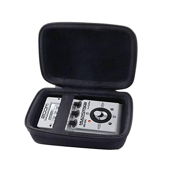 コンパクト・WAIYUJP収納ケース互換の ZOOM MS-50G/ MS-60B/ MS-70CDR ズーム マルチストンプ MULTI STOMP Guitar Pedal 保護 キャリング 収納ケース・材質：耐久性のある高級ハードEV...