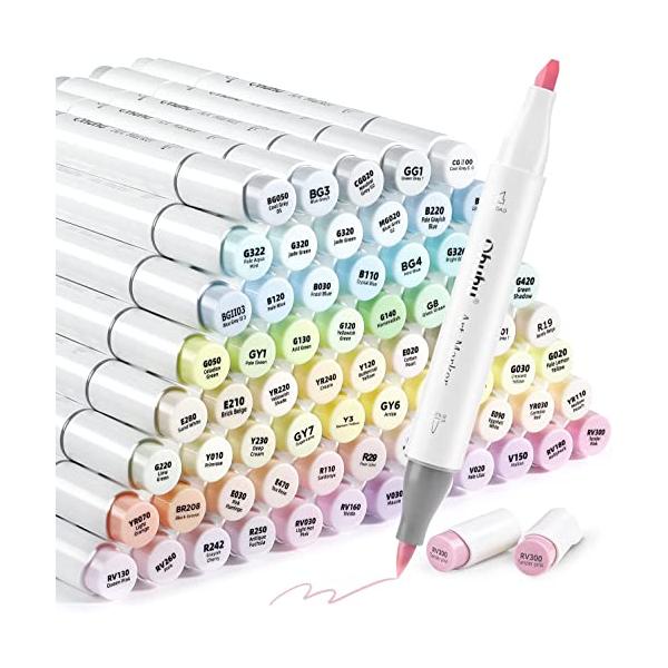 96色セット・・Style:96色セット・【世界15ヵ国以上で展開】 Ohuhuイラストマーカーシリーズは、［低価格で高品質］を魅力に、世界15ヵ国以上で販売。プロのアーティストからも支持されています。豊富なカラーと様々なセットを展開し、初...