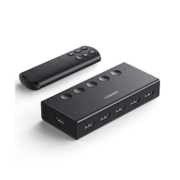 ・  90512・【5台までのHDMI機器を接続可能】HDMI機器5台の映像・音声を１台のモニターやプロジェクターなどに簡単に切り替え出力でき、HDMI端子を差し替える手間がかからず、スムーズに機器を切り替えられます。このHDMI切替器は、...