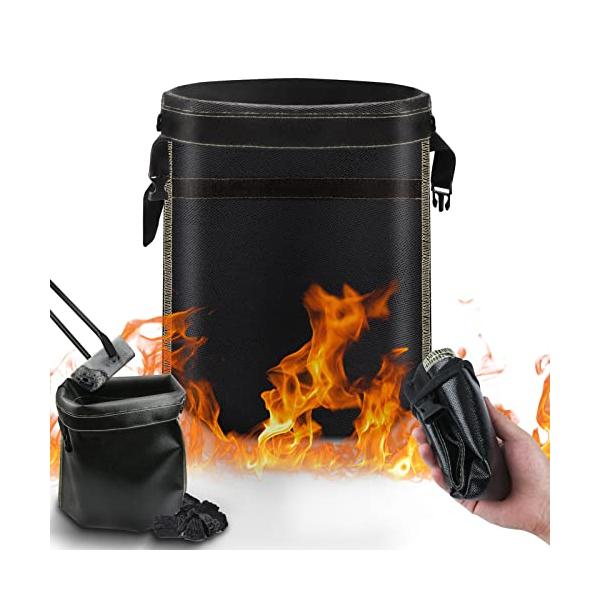 ・火消し袋 35×30cm  ・・Color:火消し袋 35×30cm・【火消し袋グとは何ですか】火消し袋は耐熱グラスファイバー製、炭処理袋は灰や炭の完全消火に使用、消火器キャニスターを携帯できない場合は 炭入れがおすすめ、携帯に便利で耐熱...