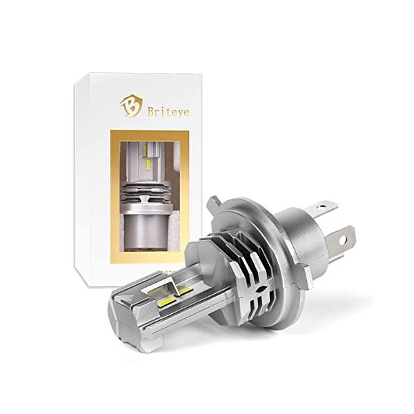 H4 6500K(1個入)・6500K H4 H11 HB3 HB4 ・【取付簡単&amp;抜群の耐久性】コンパクトな一体型デザインで純正ハロゲンランプを完璧に差し替えます。純正バルブのサイズ、取り付けは簡単です。ダメージのないインストール...