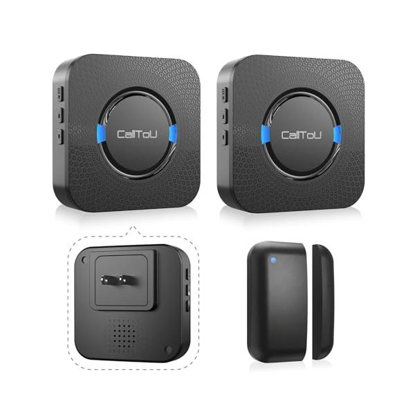 ・ 2受信機1磁石センサー ・「離れた場所からドアや窓の状況を確認」：こちらのCallToUワイヤレスセンサーをドアや窓に貼るだけでドアや窓の開くと、センサーがトリガーされて信号が送信され、受信機が信号を受信してアラートを送信します。家族の...