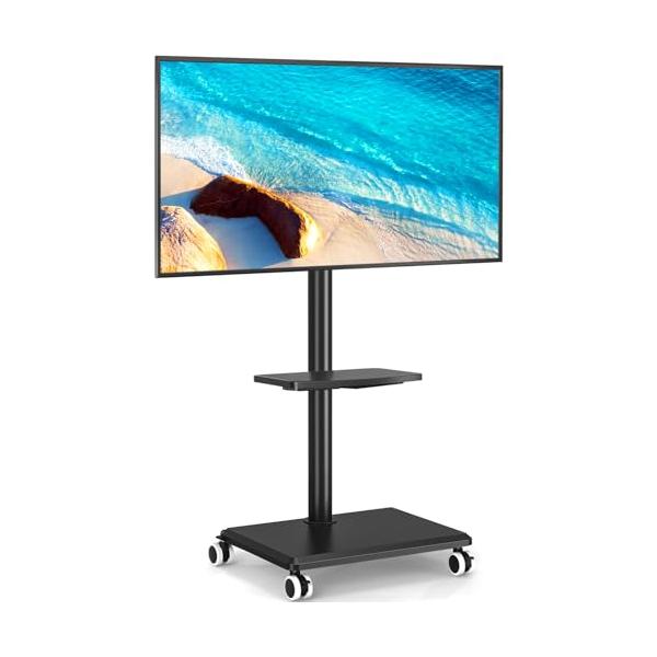 ブラック/27~55インチ/TF1405・Color:ブラック・幅広いテレビに対応：テレビスタンドは、VESA規格（テレビ背面のネジ穴間の距離）10×10cm-40×40cm、27-55インチ、最大40kgまでのテレビやモニターに対応可能で...