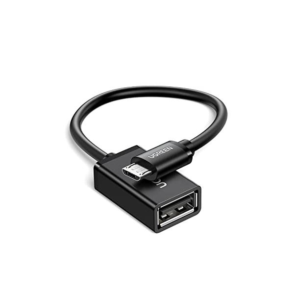 1本・ブラック 12cm 10396・USBホストケーブル：スマートフォンやタブレットなどのOTG機能付本体と、USB周辺機器「キーボード、マウス、メモリ、MicroSDカードリーダー、ゲームコントローラー」等を接続可能とする変換ケーブルで...