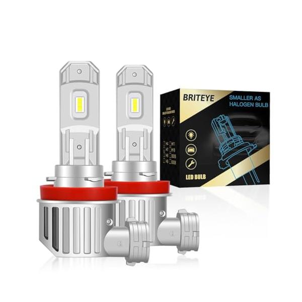 ホワイト/-/H11/H8・Model:H11/H8・【csp led チップ搭載】当店のh11 ledヘッドライトは発光効率に優れたCSP LEDチップを搭載しています。従来のledチップに比べて、安定性が大幅に向上した。チップ寿命が抜群...