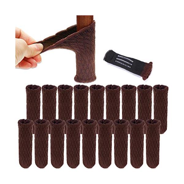 ・ チェアソックス（茶/20枚） ・・Size:チェアソックス（茶/20枚）・【チェアソックス】脚径適応範囲/脚周囲は約9〜17cmで、直径2ｃｍから4ｃｍは普通に使えます。食卓、椅子、戸棚、テーブルなどの家具にも使えます。・【床傷/騒音防...