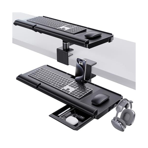 ブラック/-/-・Color:ブラック・パッケージ個数:1・人間工学に基づいたキーボードスタンドを搭載し、タイピング角度を自由に調節可能。首の負担を軽減すると同時に、専用のリストレストが手首の圧力を和らげます。さらに、360°水平回転、チル...