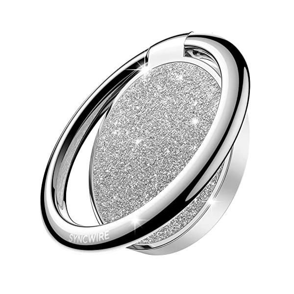 ・ダイヤモンドシルバー  SW-RH782・・Color:ダイヤモンドシルバー・【強力な吸着力】強力な3M VHB粘着パッドがしっかりとスマホに吸着（耐荷重5kg）し、思わぬ落下を防ぎます。ご注意：1. 商品の表面に傷がある原因：リングの背...