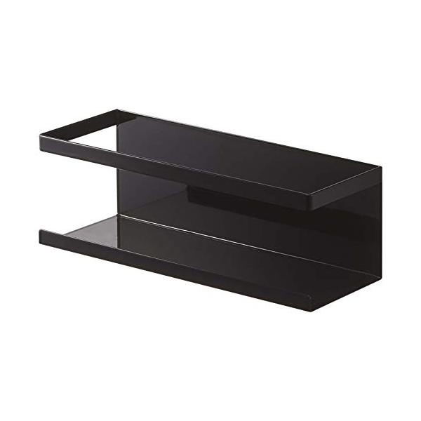 ラック ワイド・ブラック  5131・カラー：ブラック・素材：本体／スチール（ユニクロメッキ＋粉体塗装）　マグネット　滑り止め／シリコーン・サイズ：幅 24.5cm × 奥行 8.5cm × 高さ 8.5cm　本体重量：約500g・耐荷重：...