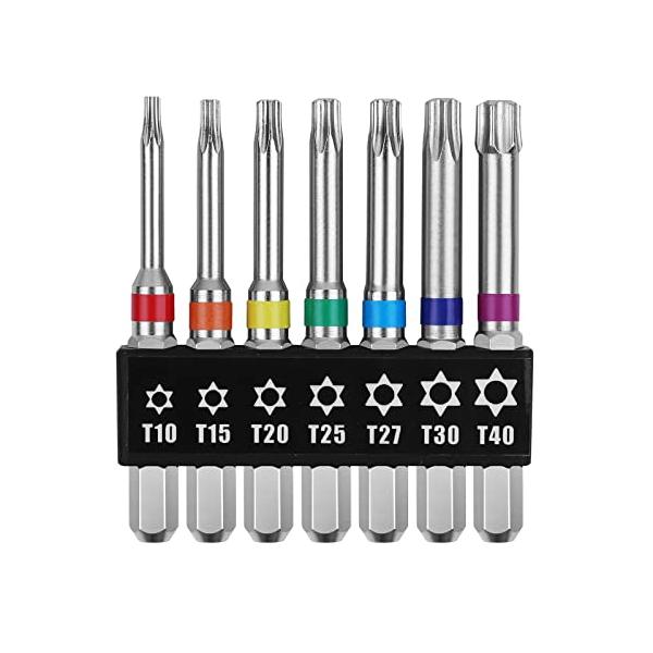 ・ 65mm-7本組 ON0039・・Size:65mm-7本組・【商品仕様】サイズ：T10、T15、T20、T25、T27、T30、T40（各サイズ1本ずつ）。セット内容：7本組。シャンク径:6.35mm。素材:クロムバナジウム鋼。硬度:...