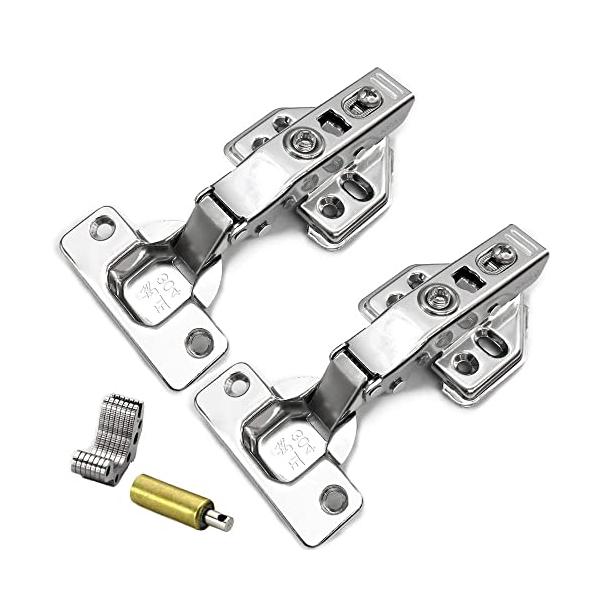全カブセ・・Style:全カブセ・【材質】304ステンレス・【使い方】家具、クローゼット、下駄箱、システムキッチンなどに使用される蝶番・【サイズ（約）】蝶番カップ径 : 35mm、［カップ掘込深さ］（最小）12mm・【優点】ステンレス製、丈...
