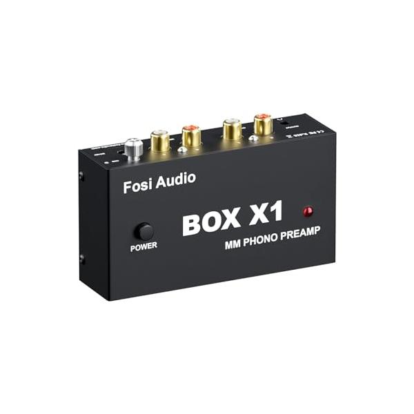 -/-/BOX X1・Model:BOX X1・【超小型フォノプリアンプ】 Fosi Audio BOX X1フォノプリアンプは、ターンテーブルの音質をラインレベルに変換して、音声と音量を改善します。ポータブルで耐久性のある金属シェル付きの...
