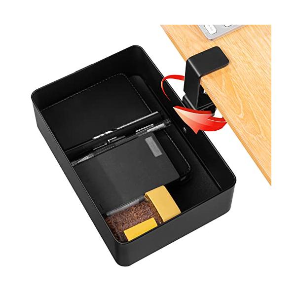 黒/Mサイズ/XZHZ01・Size:MサイズColor:黒・【2024年最新の改良版 】セット内容：テーブル下収納ボックス*1；クッションパッド*1；シリカゲル保護ガスケット（四角形*1、円形*1）；インストールツール*1セット。【製品仕...