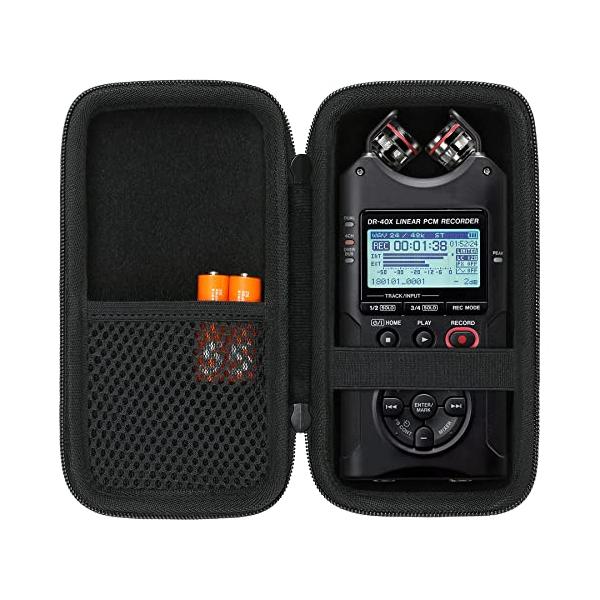 ・ DR-40X 用 ・・Size:DR-40X 用・特別な保護トラベル収納ケース-Aenllosi 互換品 TASCAM レコーダー dr-40x 保護トラベル収納ボックス(注：tascam dr-40x、tascam レコーダー dr-...