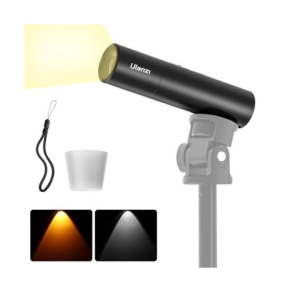 【強力発光パワー&amp; 超高輝度】Ulanzi LM07 撮影用ライトは、高品質のLEDビーズを採用により、調整可能な色温度（2000K-5500K-8000K 3段調光）と取り外し可能な拡散ドームで、あなたの創造的なビジョンに適応しま...