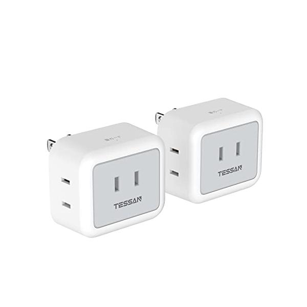 グレー/-/TS-722・Color:グレー・【１台多役コンセント タップ】1つのコンセントから3口に電源を分配することができるトリプルタップです。一度に3台の機器に同時に使用が可能です。2個セットで6台の機器に使用が可能です。コンセント不...